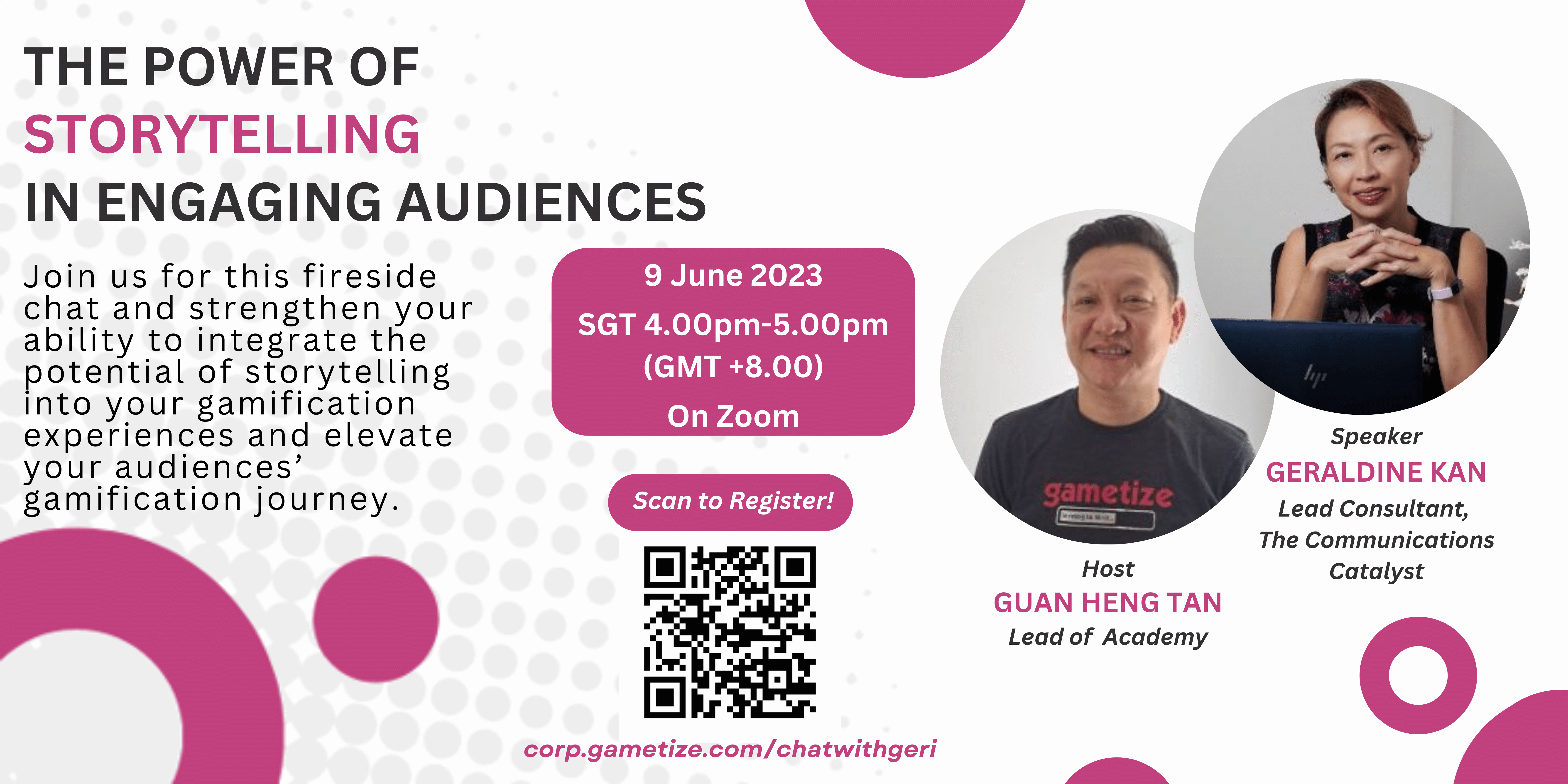 Gametize Fireside Chat with Geraldine Kan: The Power of Storytelling in ...
